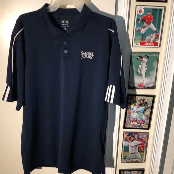 adidas | Shirts | Samuel Adams Adidas Golf Mens Navy Blue Clima Lite ...